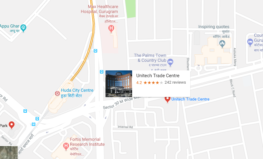 Commercial Office space for Lease Unitech Trade Centre Huda City Center | Furnished Commercial ...